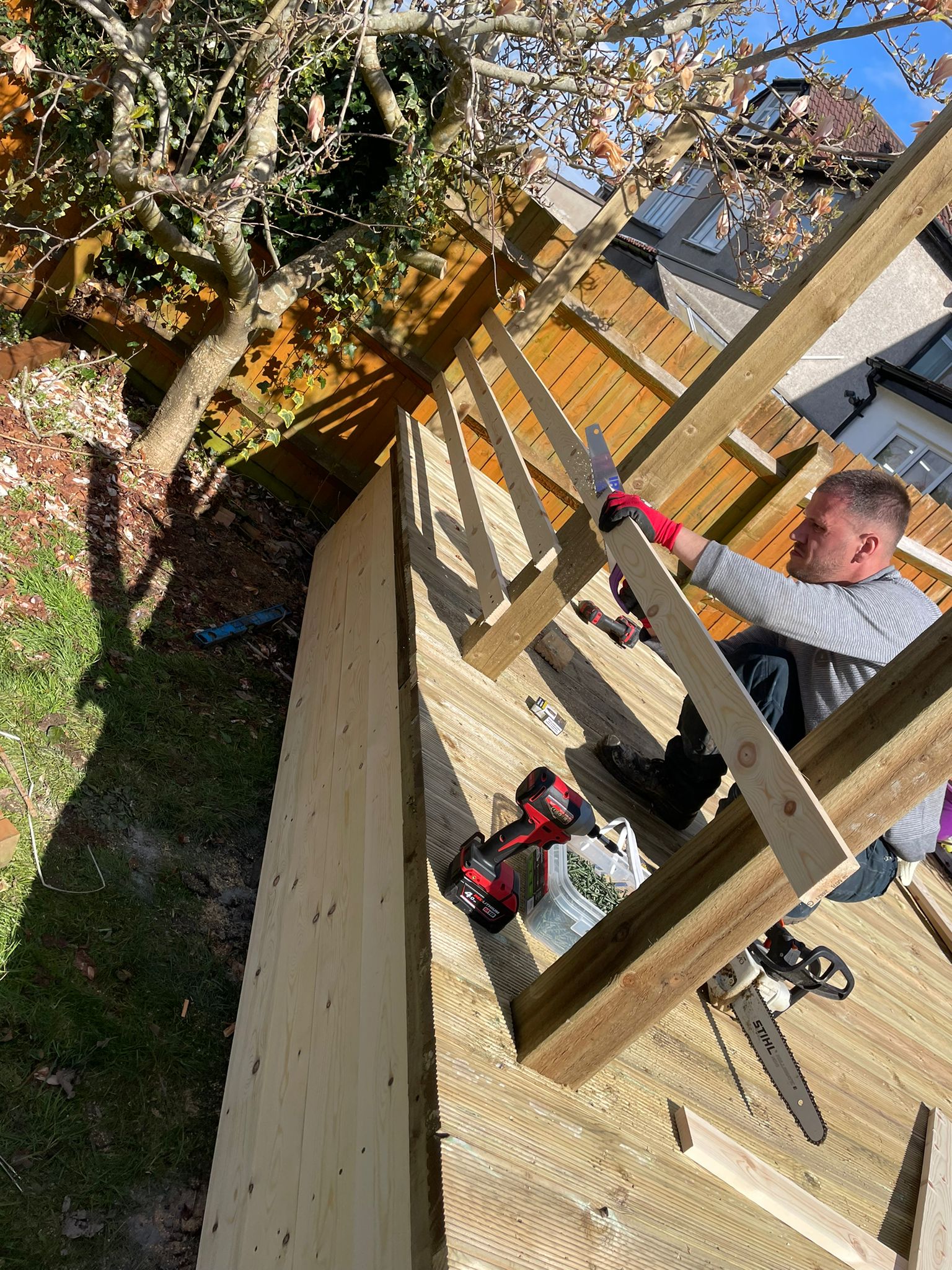 Timber Decking Construction Bridgend - Able tree And Landscapes