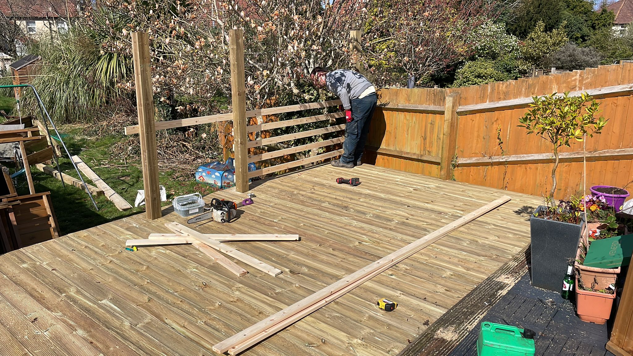 Timber Decking Construction Bridgend - Able tree And Landscapes