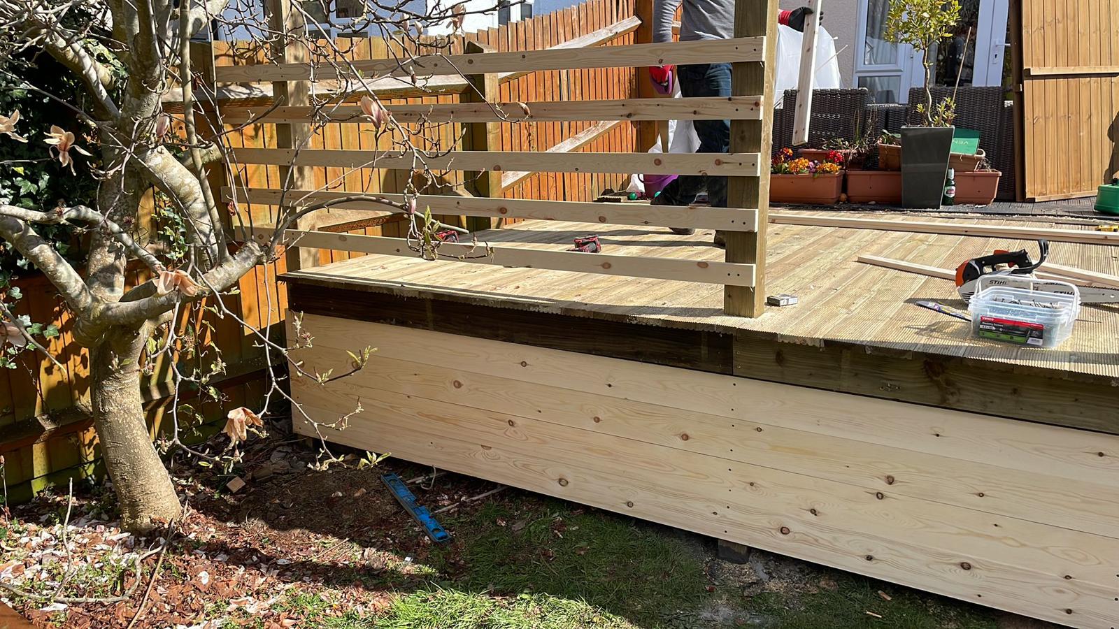 Timber Decking Construction Bridgend - Able tree And Landscapes
